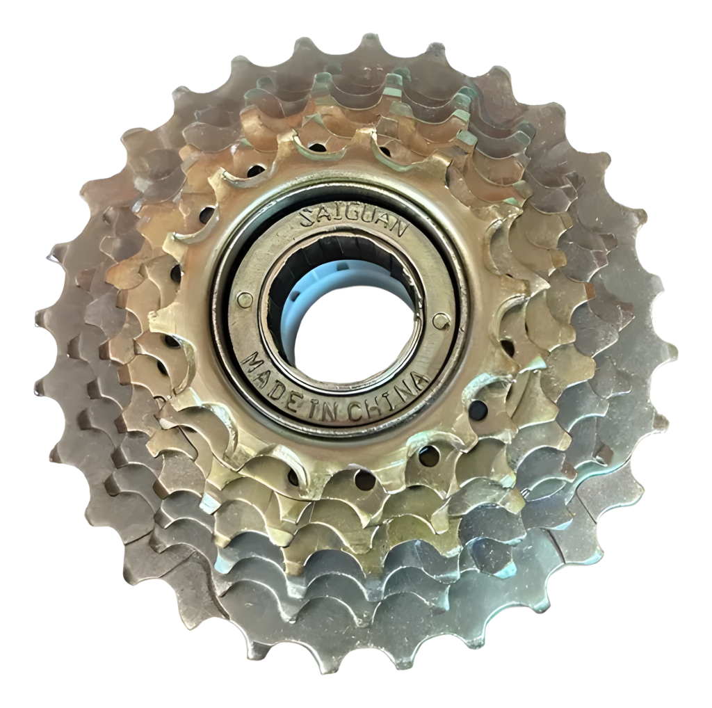 Piñon de bicicleta atornillado 7v (14-28D)